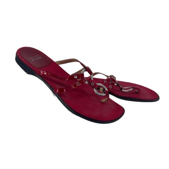 Stuart Weitzman | Shoes | Stuartweitzmanred Strap Sandals | Poshmark
